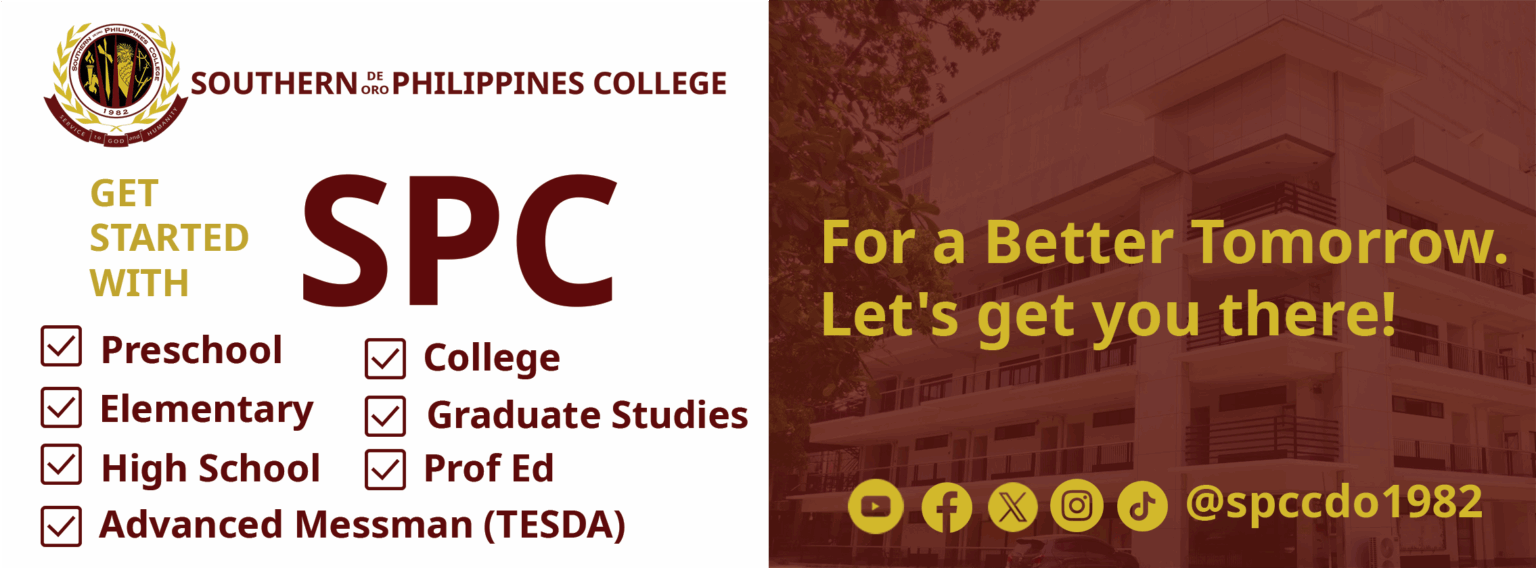 Southern de Oro Philippines College - For a Better Tomorrow. Let's get ...