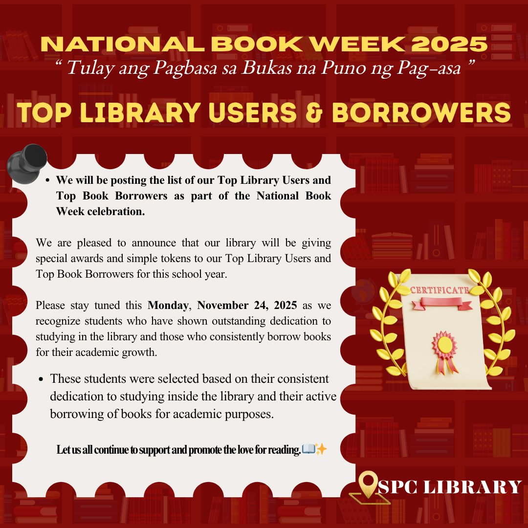 National Book Week 2025 - Southern de Oro Philippines College